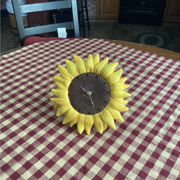 Nikko Ceramics | Wall Decor | Ceramic Sunflower Clock | Poshmark